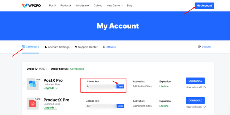 Pro version installation - WPXPO